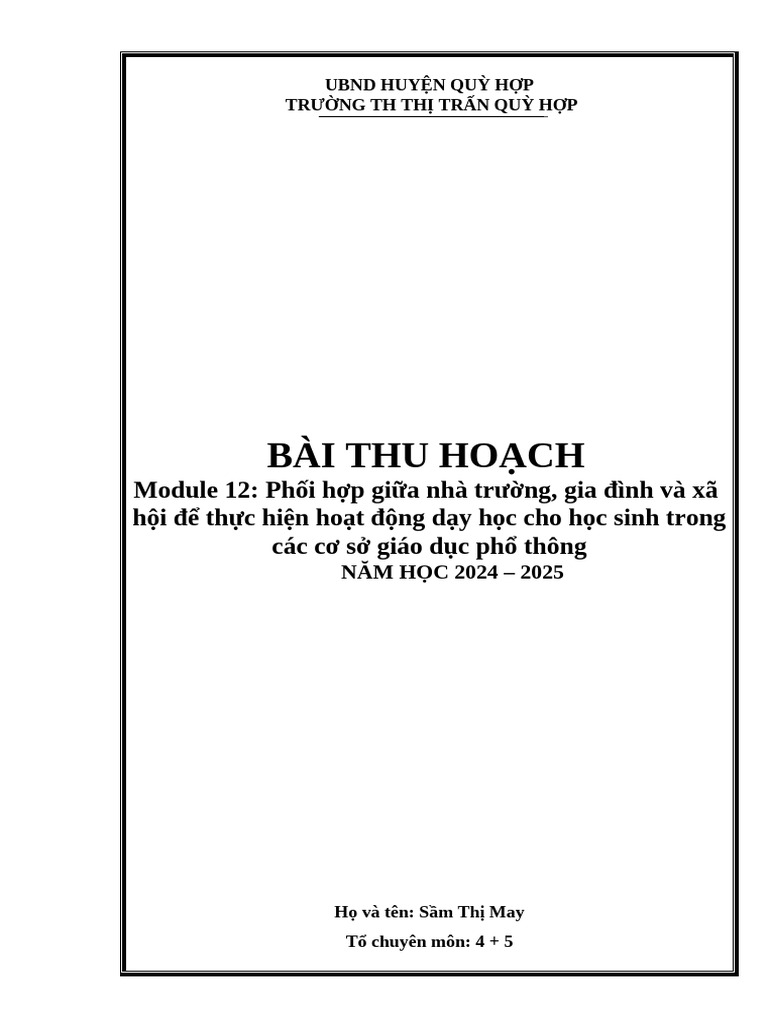 BÌA Module 12 | PDF