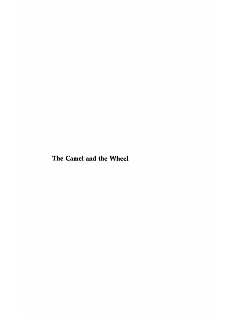 Richard W. Bulliet - The Camel and The Wheel-Columbia University Press ...