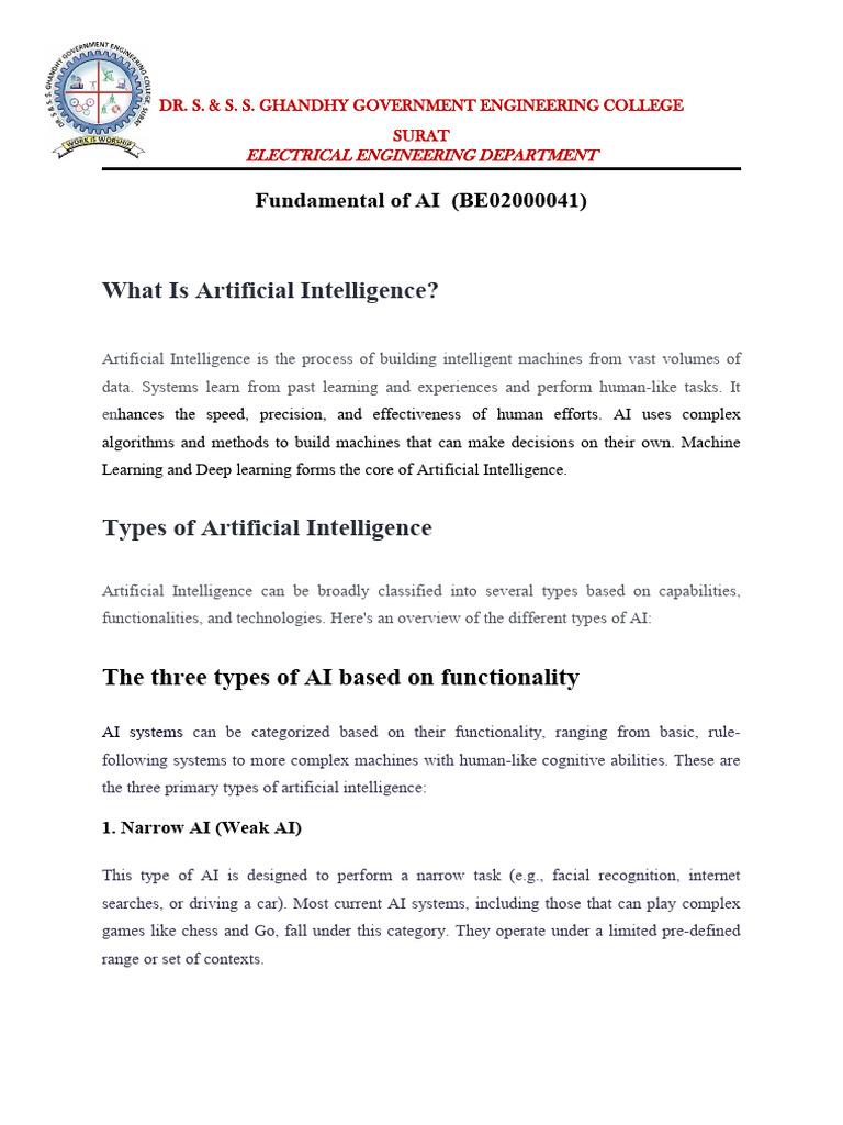 Artificial Intelligence Note | PDF | Artificial Intelligence ...