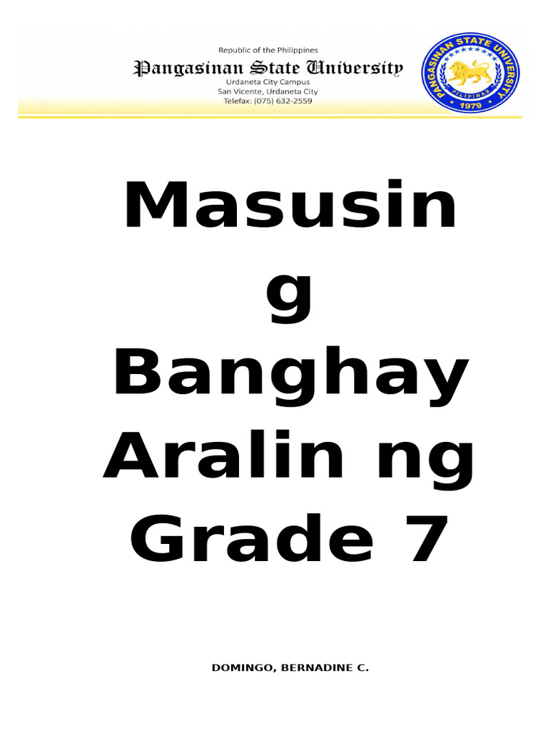 FS2 BANGHAY ARALIN | PDF
