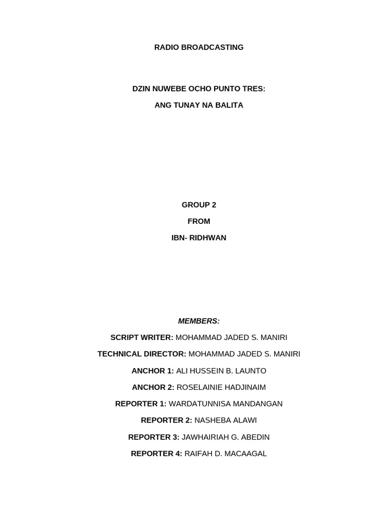 Radio Broadcasting | PDF