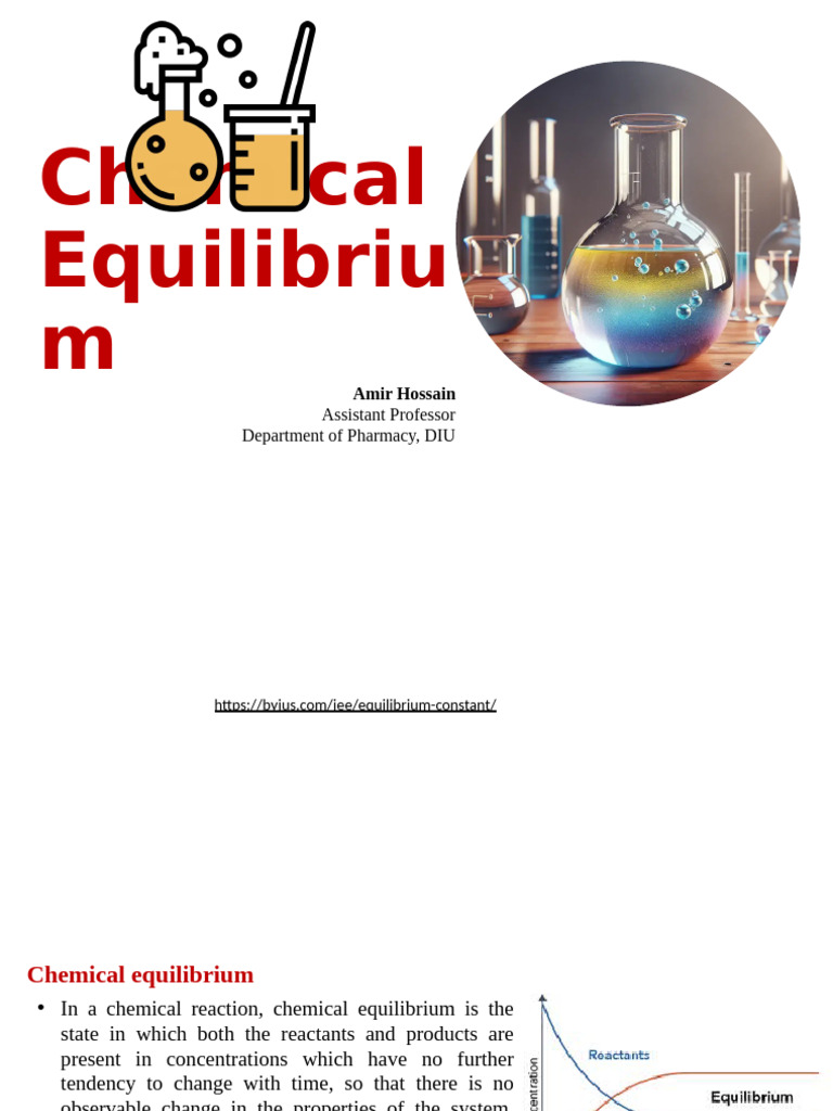 Chemical Equilibrium | PDF | Chemical Equilibrium | Chemical Reactions