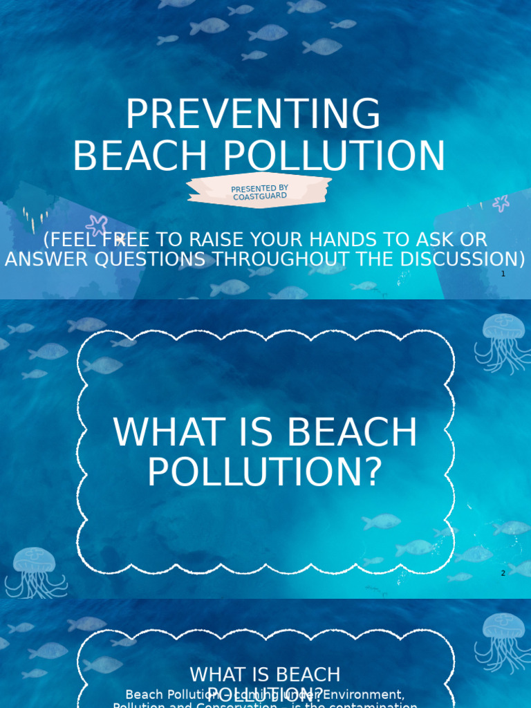 Beach Pollution Awareness and Solutions | PDF | Pollution | Beach