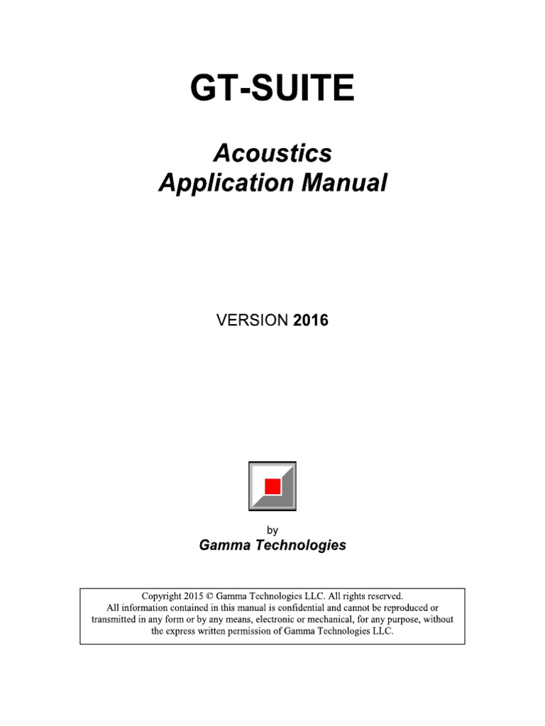 Acoustics Application Manual | PDF