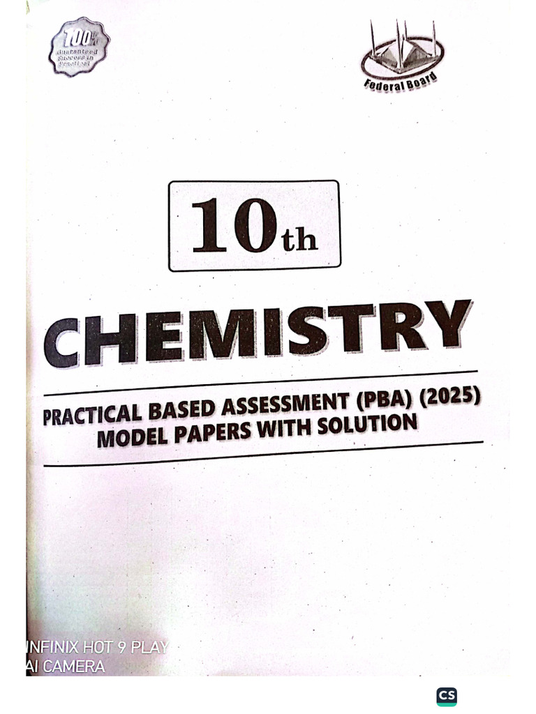 PBA (Sample Papers Chemistry) | PDF