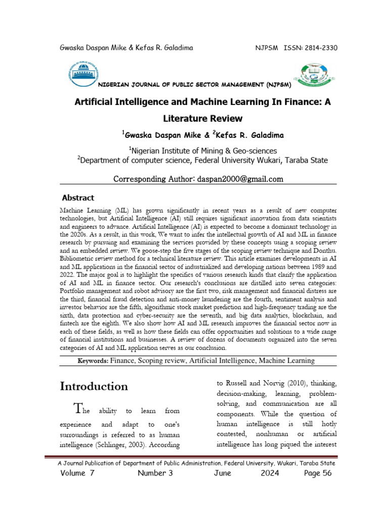 Artificial Intelligence and Machine Lear | PDF | Machine Learning | Artificial Intelligence