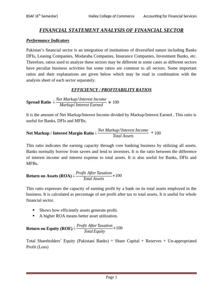 Financial Analysis of Banks | PDF | Banks | Interest