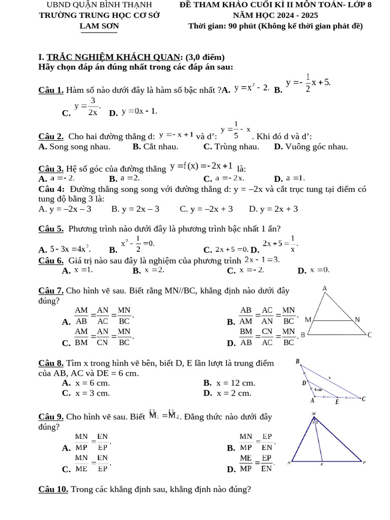 TOÁN 8-CK2-LS-NH24-25 | PDF