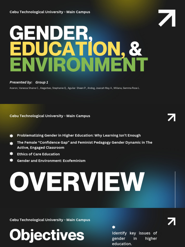 Gender, Education, and Environment Insights | PDF | Ecofeminism | Feminism