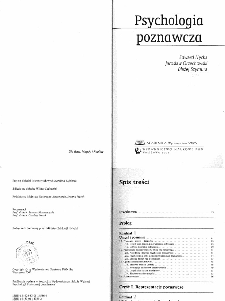 Edward Nęcka, Jarosław Orzechowski, Błażej Szymura - Psychologia ...