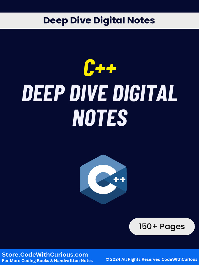 C++ Deep Dive Notes by Yadnyesh | PDF | C++ | Data Type
