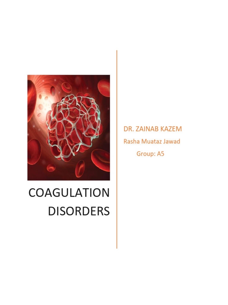 Overview of Coagulation Disorders | PDF