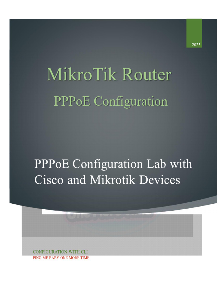 PPPoE Client Configuration Steps | PDF