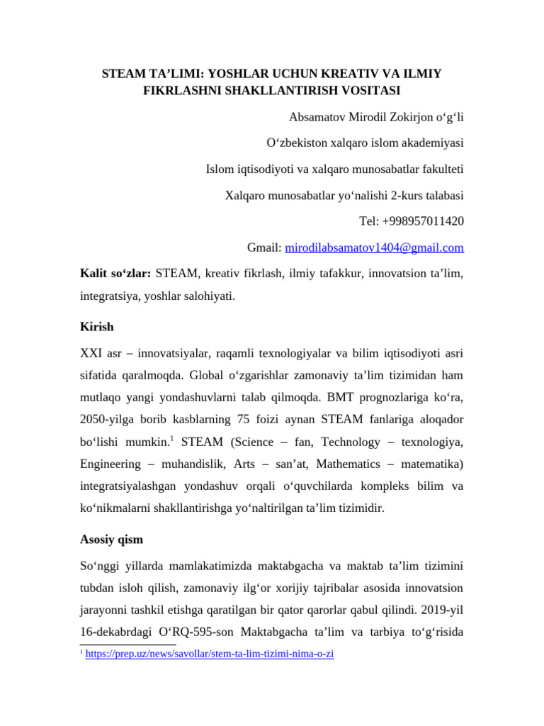 STEAM | PDF