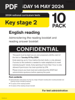 2023 Key Stage 2 English Reading Administering The Reading Booklet and ...