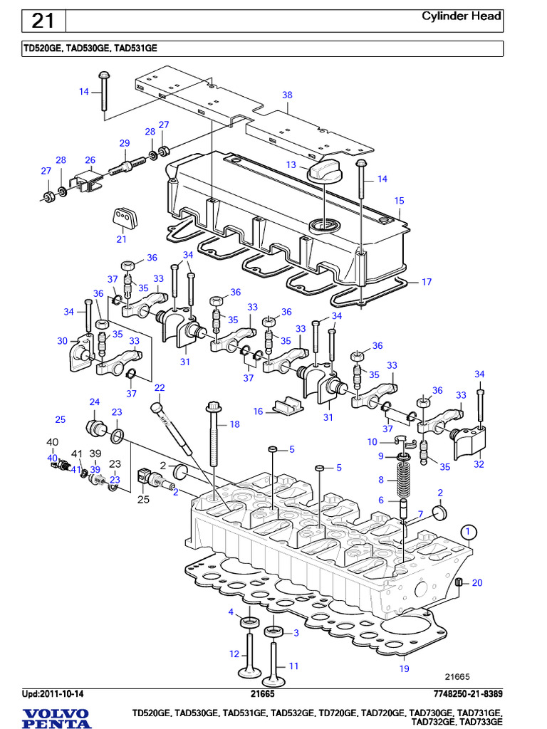 TAD731 | PDF | Cylinder (Engine) | Valve