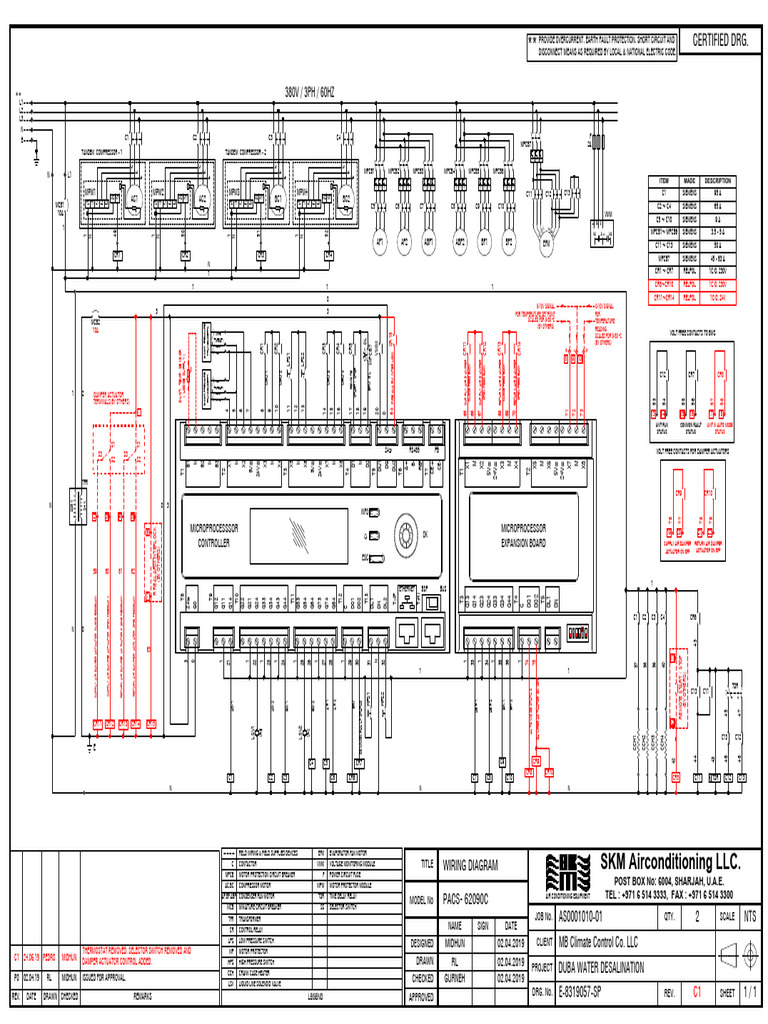 SKM Chiller Wiring Diagram | PDF | Electrical Engineering | Electricity