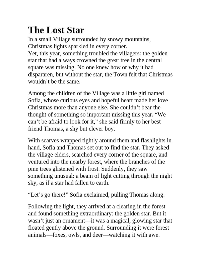 The Lost Star: A Christmas Tale | PDF