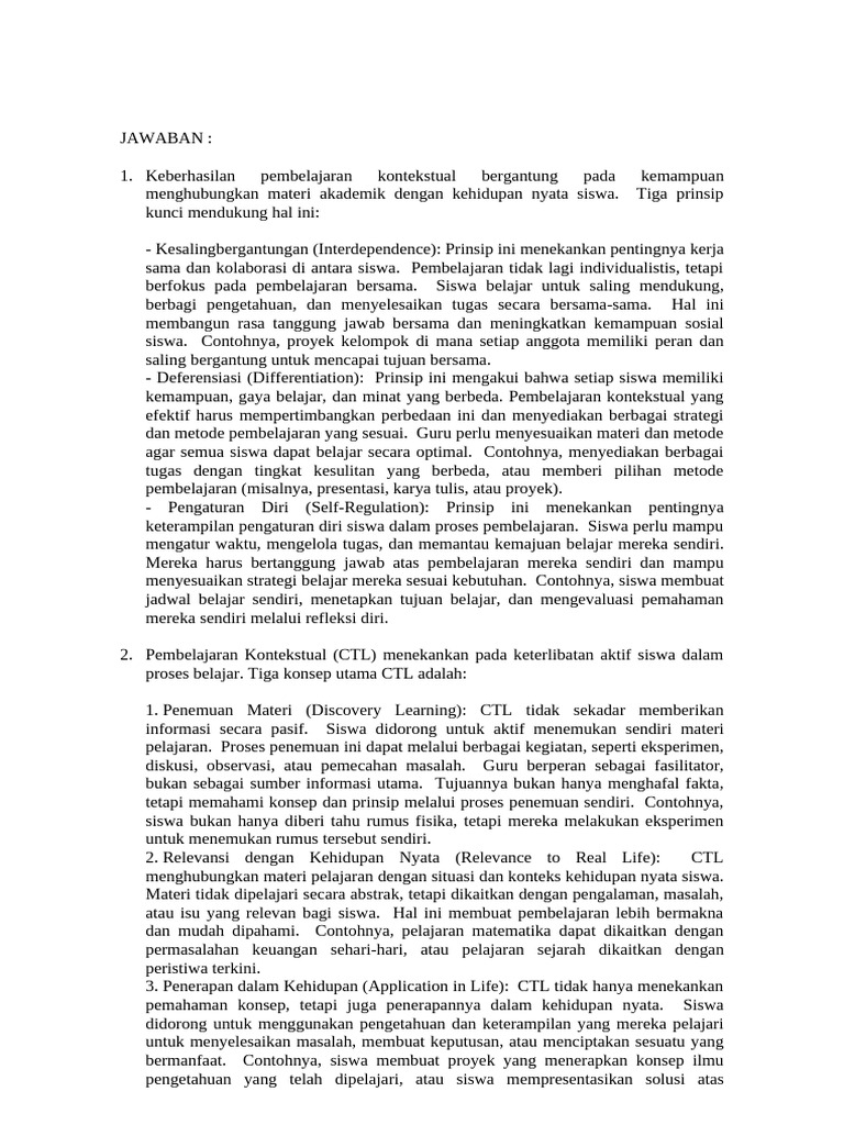 TUGAS 3 MATERI DAN PEMBELAJARAN IPS SD - | PDF