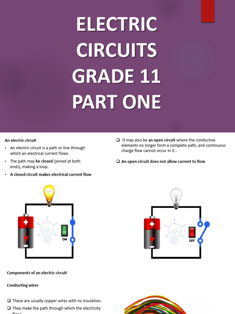 Electric Circuits Grade 11 | PDF | Series And Parallel Circuits | Voltage