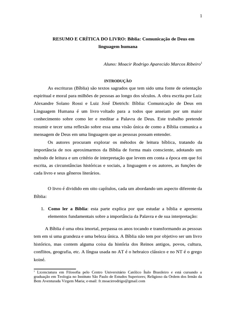 Trabalho Hermeneutica Prof Maria Antonia | PDF | Bíblia | Cânon Bíblico