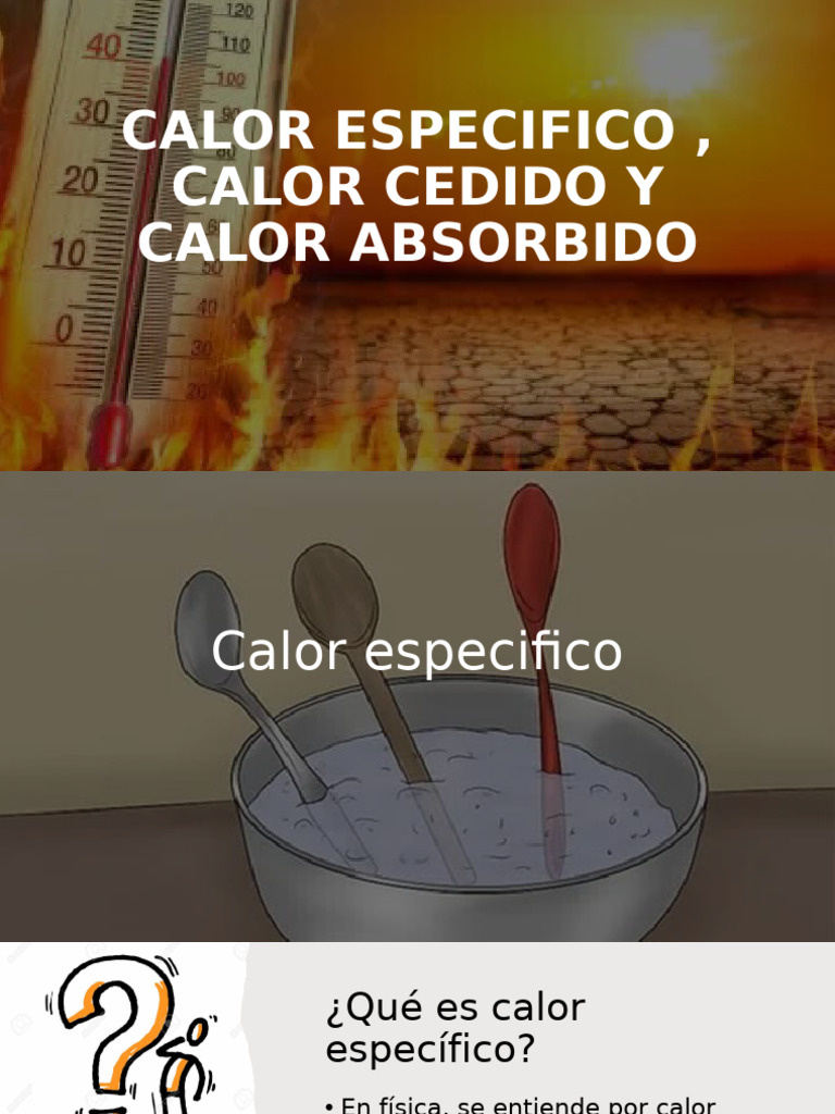 Calor Cedidos y Absorbidos en Física | PDF | Calor | Temperatura