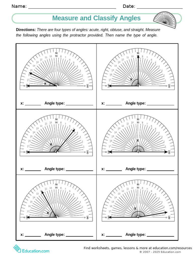 Measure and Classify Angles | PDF | Triangle Geometry | Geometry