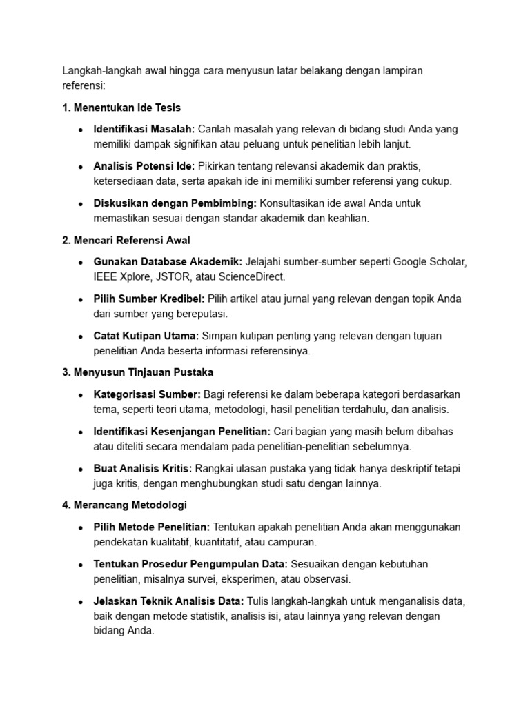 Langkah Langkah | PDF