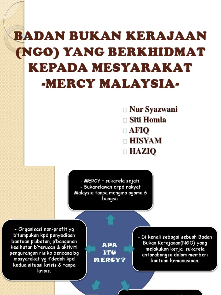 Badan Bukan Kerajaan (Ngo) | PDF