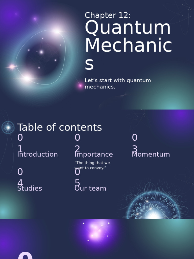 KmsSywpbthhahhk Quantum Mechanics by Slidesgo | PDF | Light ...