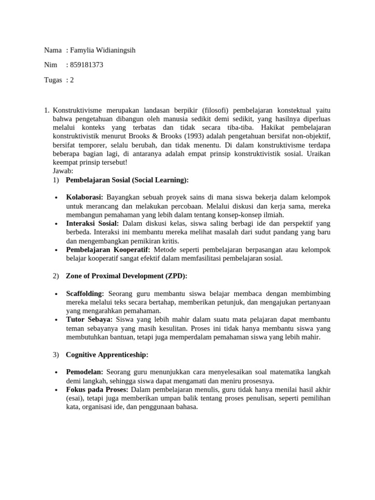 Tugas 2 Pembaruan Dalam Pembelajaran | PDF