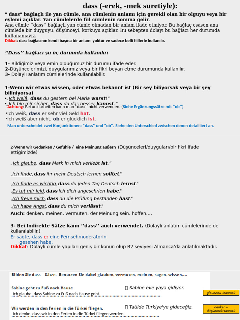 02 - Konjunktion Dass Und Ob | PDF