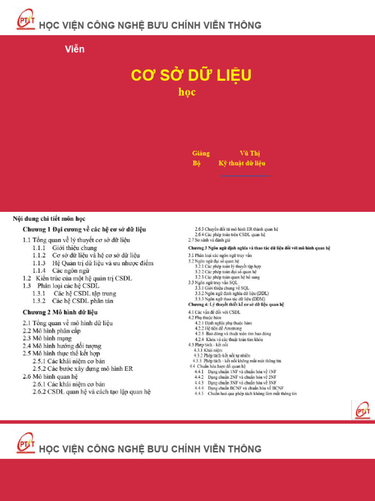 C1-CSDL - VTTH - 2025 | PDF