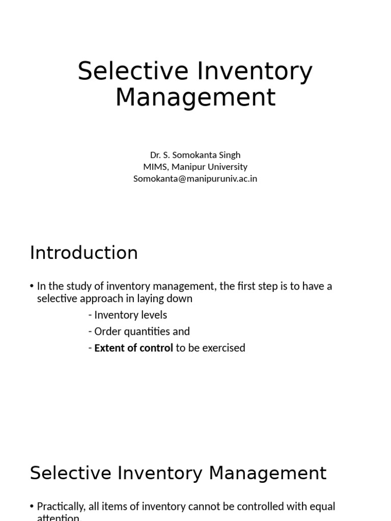 4 Inventory Control Models 3 | PDF | Inventory | Economies