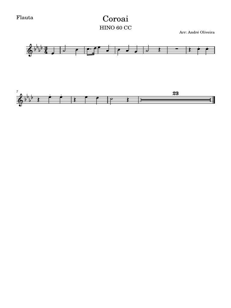 Coroai Instrumental Flauta | PDF