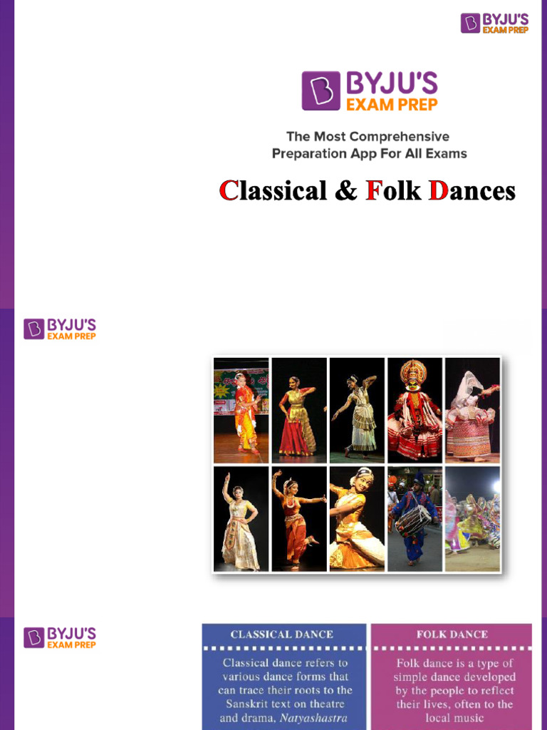 Classical Folk Dances 33 Static GK Kirti | PDF