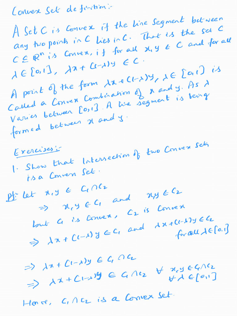 ConvexSet Hyperplane | PDF