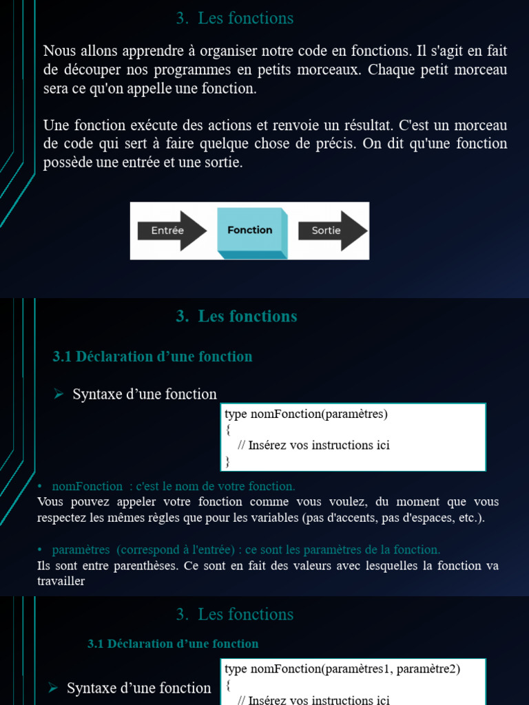 Chapitre 5 Les Fonctions en C | PDF | Variable (informatique) | Informatique