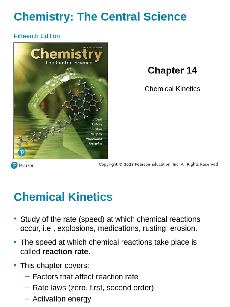 blb15 - Chem - ch14 - Corrected Lecture - PPT | PDF | Reaction Rate | Catalysis