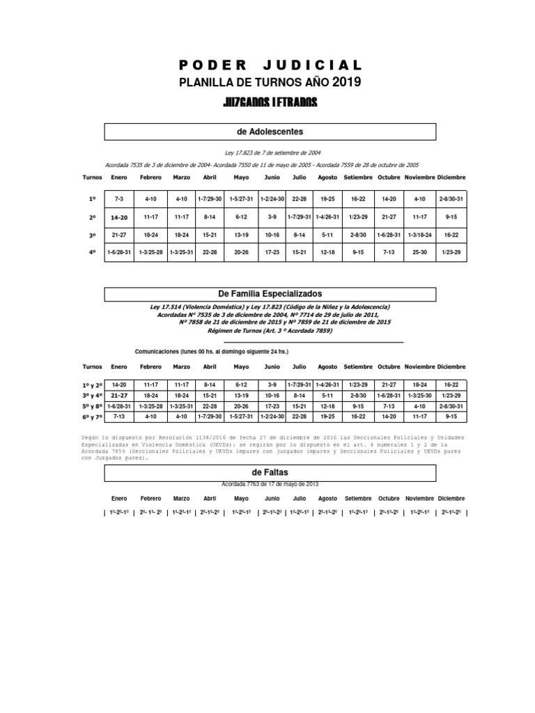 Juzgados Letrados: Poder Judicial | PDF