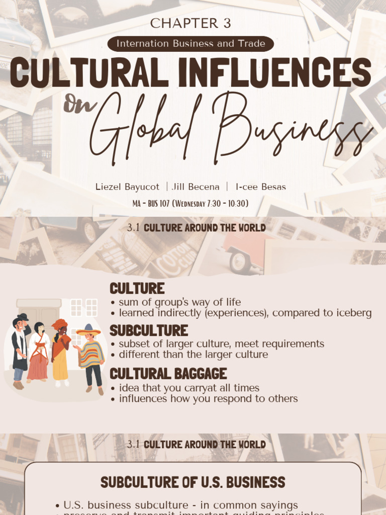 Cultural Influences on Global Business | PDF | Family | Communication