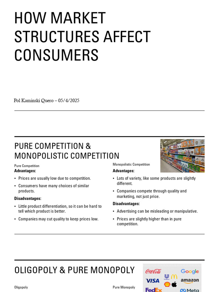 1.02A How Does Each Market Structure Benefit Consumers | PDF