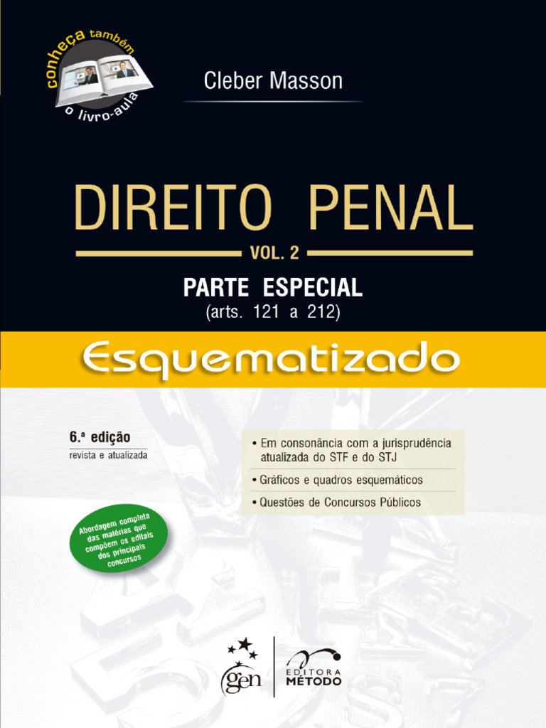 Cléber Masson Vol. 2 Parte Especial Direito Penal Esquematizado - TOAZ - Info | PDF