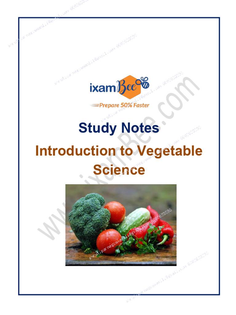 Introduction to Vegetable Science Guide | PDF | Carrot | Vegetables