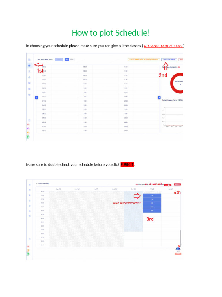 How To Plot Schedule | PDF