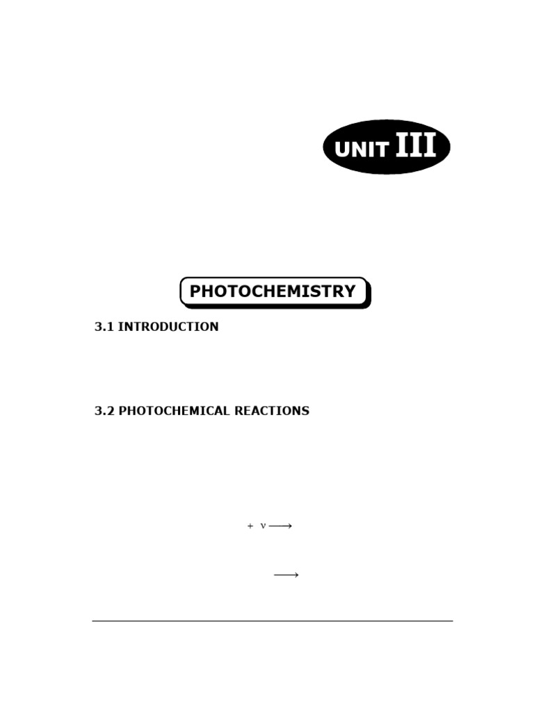 Unit III Photochemistry and Spectros | PDF | Electromagnetic Spectrum ...