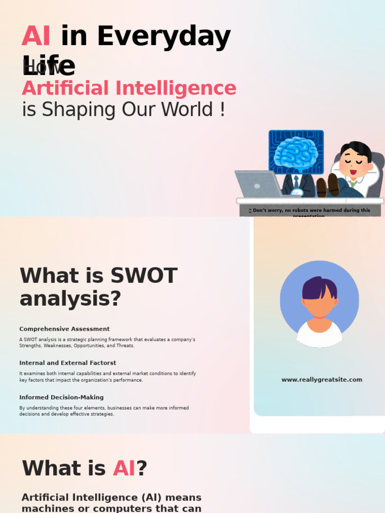 Pink and Light Green Gradient SWOT Analysis Presentation | PDF | Swot ...