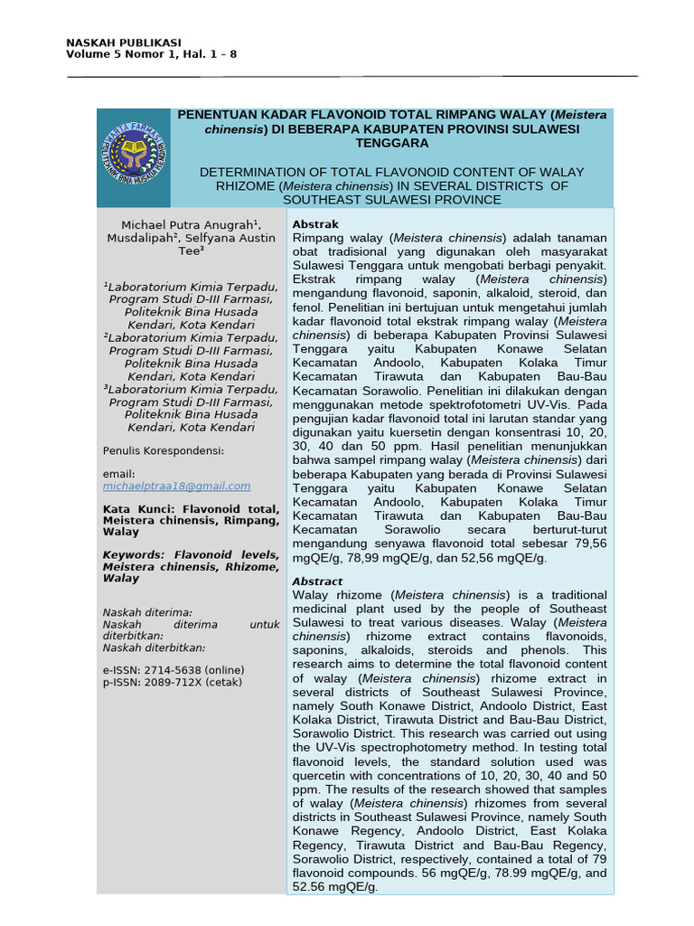 Template Naskah Publikasi | PDF