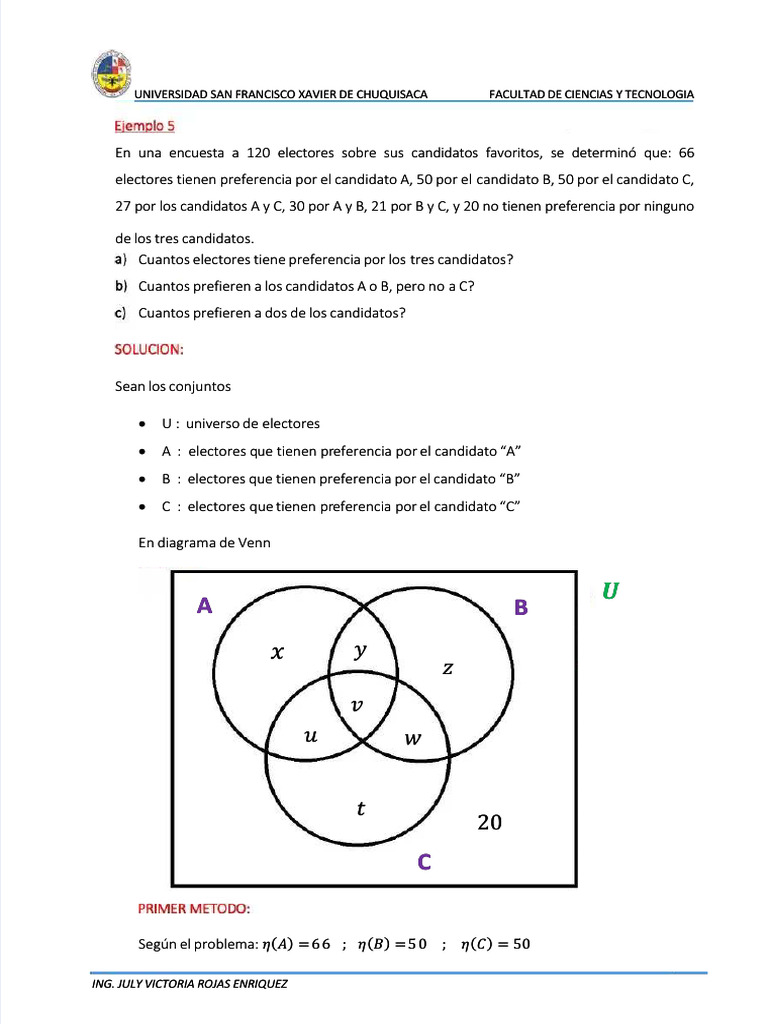 PDF Ejercicios Resueltos Algebra de Conjuntos Compress | PDF