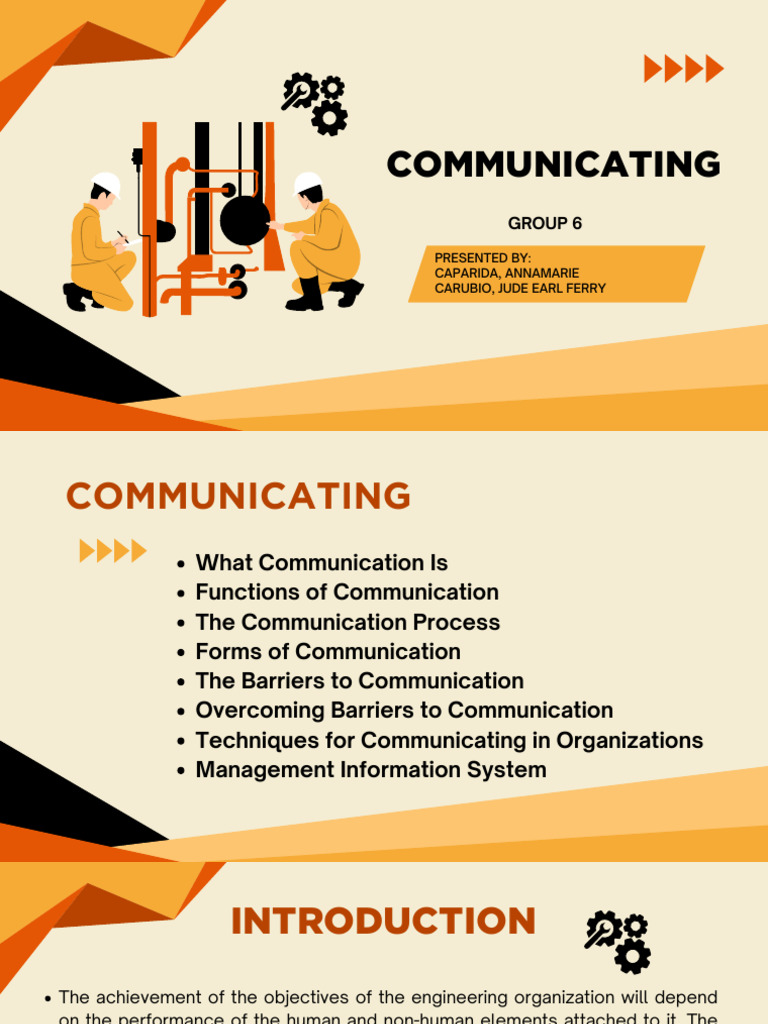 Chapter 6 Engineering Management 1 | PDF | Communication | Nonverbal Communication